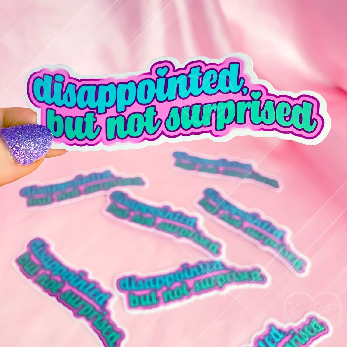 Disappointed but Not Surprised Waterproof Vinyl Sticker Y2K - Etsy