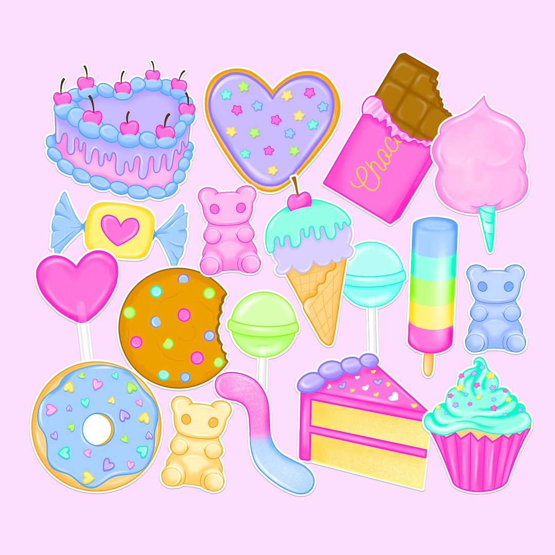 18 Pack Sugar Rush Sticker Pack, Holographic or Matte Vinyl Sticker ...