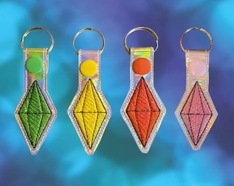 The Sims Plumbob Keychain - Etsy