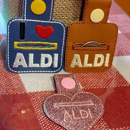 Quarter Keeper Aldi Quarter ALDI Keychain Quarter Holder - Etsy