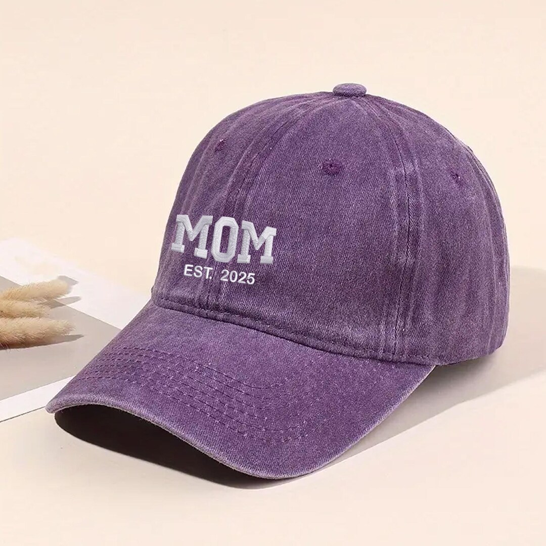 Personalized Est Year Mom Cap, Custom Embroidered Mom Hat, Gift for Mom ...