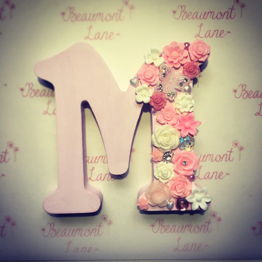 Embellished Wooden Letter - Etsy Australia