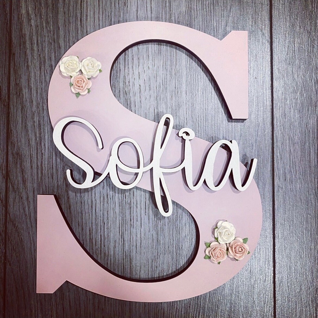 Name Sign Personalised Letter With Name nursery Letters Name Sign ...