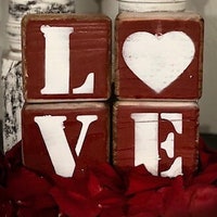 LOVE Block Letters for Table or Tier Tray Decoration - Etsy
