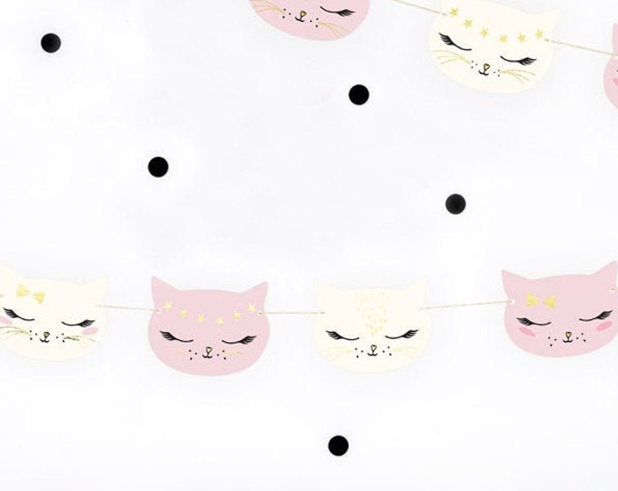 Kitty Cat Party Banner Kitty Cat Party Bunting Birthday - Etsy