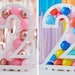 Balloon Mosaic Number Stand, Balloon Mosaic Frame, Mosaic for Balloons ...