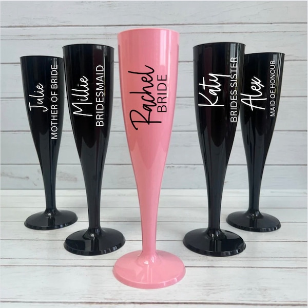 Personalized Champagne Flutes - Etsy