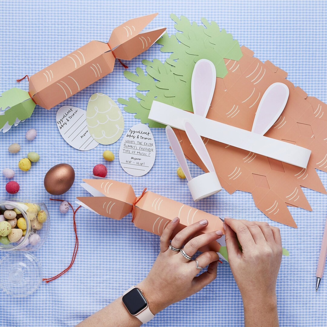 6 DIY Easter Crackers Easter Game Easter Egg Hunt Bunny - Etsy