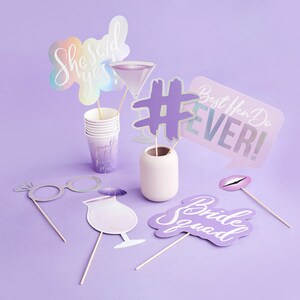 Hen Do Party Photo Props, Hen Party Decorations, Bachelorette Bridal ...