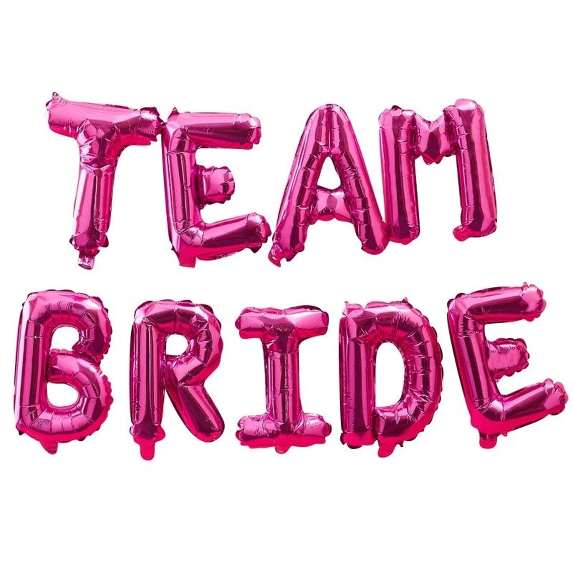 Team Bride Hen Party Balloon Bunting Team Bride Pink - Etsy UK