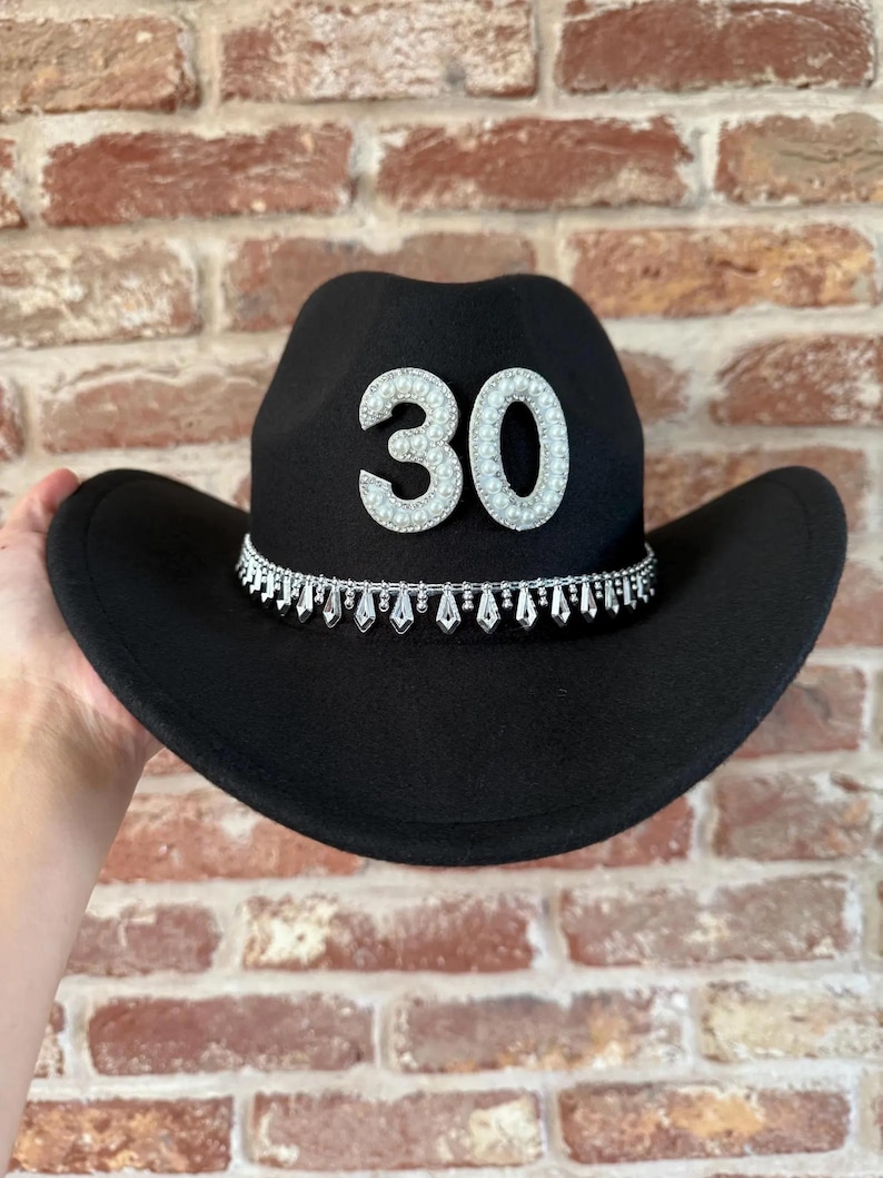 Birthday Cowboy Hat, 40fest, Festival Hat, Birthday Hat, Milestone ...
