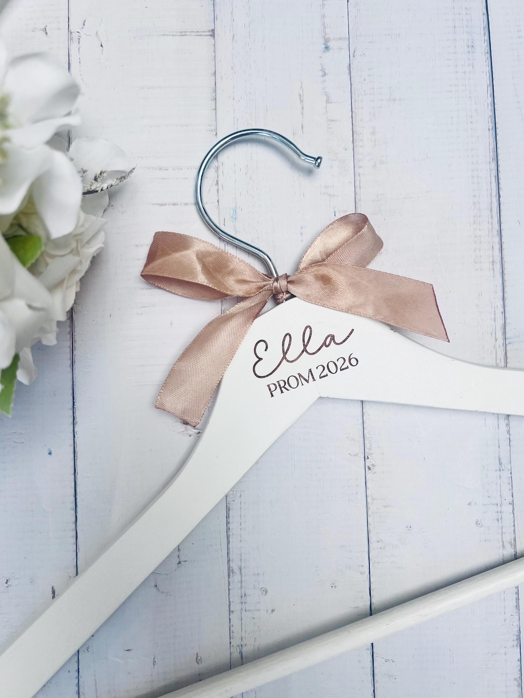 Engraved Prom Dress Hanger, Personalised Wooden Prom Hanger, Prom Gift ...
