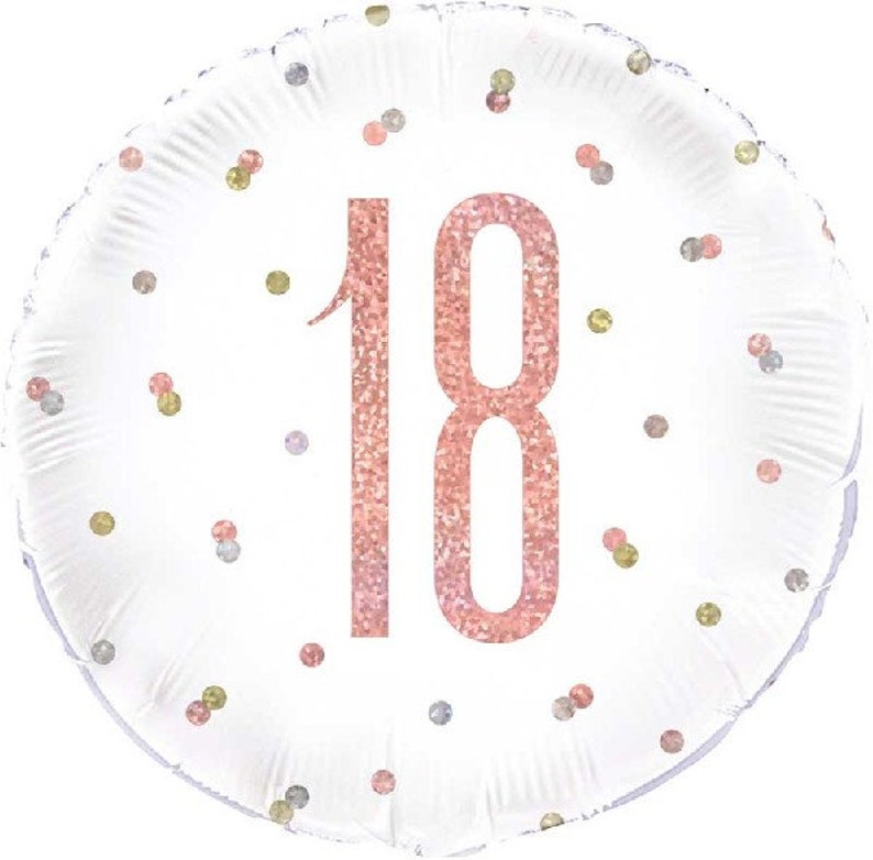 18th Birthday Decorations 18th Birthday Rose Gold 18th - Etsy UK
