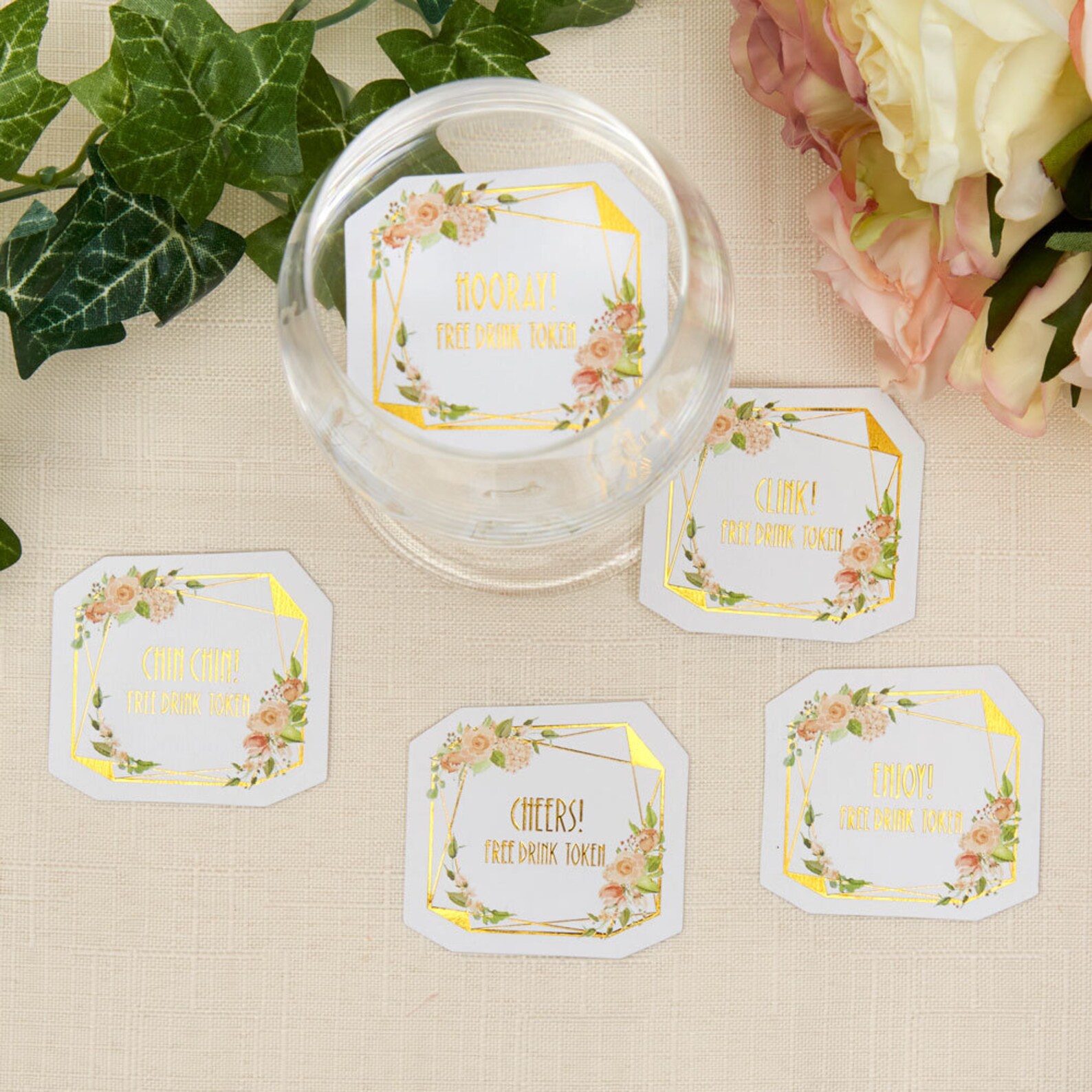 10 Gold Floral Wedding Favour Boxes, Party Favour Box, Bridal Shower ...