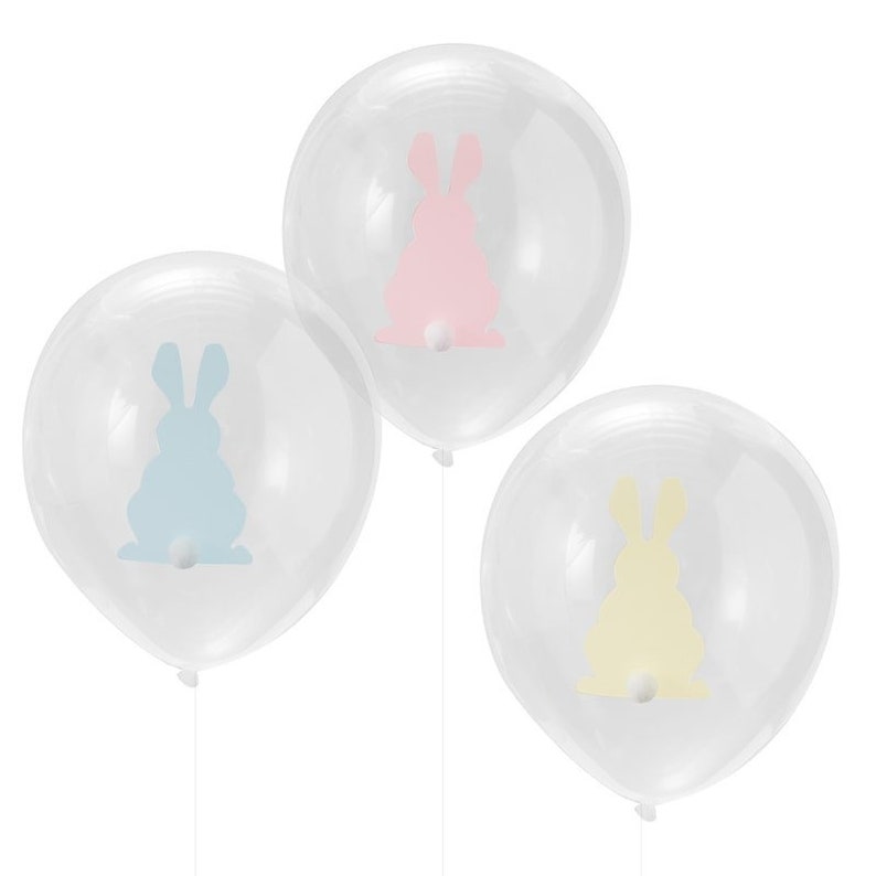 9 Bunny Rabbit Balloons Easter Balloons Rabbit Party Decor - Etsy