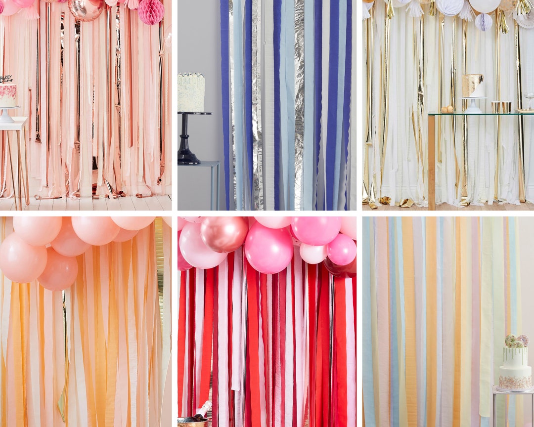 Streamer Backdrop Kit, Birthday Party Backdrop, Baby Shower Decorations ...