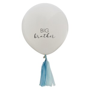 Giant Big Brother Balloon With Blue Tassels, Baby Shower Balloons ...