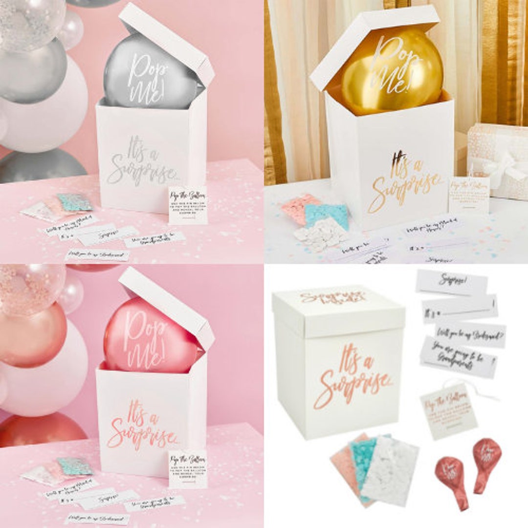 Surprise Reveal Balloon Kit, Suprise Balloon Box, Surprise Reveal ...
