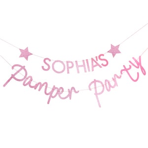 Pamper Party Decorations, Spa Party Decorations, Pamper Party Banner ...
