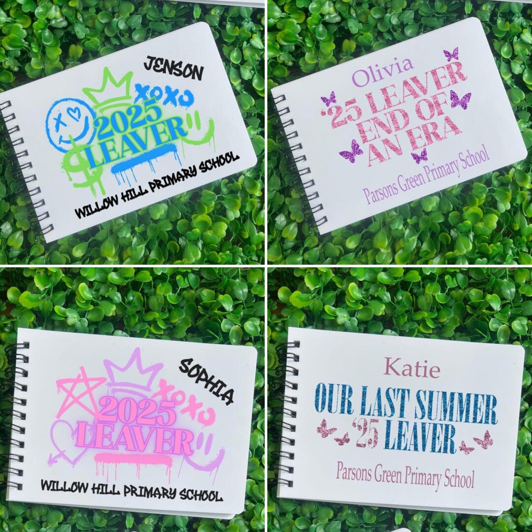 Personalised School Leavers Book, Year 6 School Leavers Message Book ...
