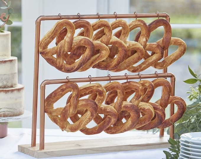 Copper Pretzel Display Stand, Pretzel Display, Pretzel Bar Stand ...