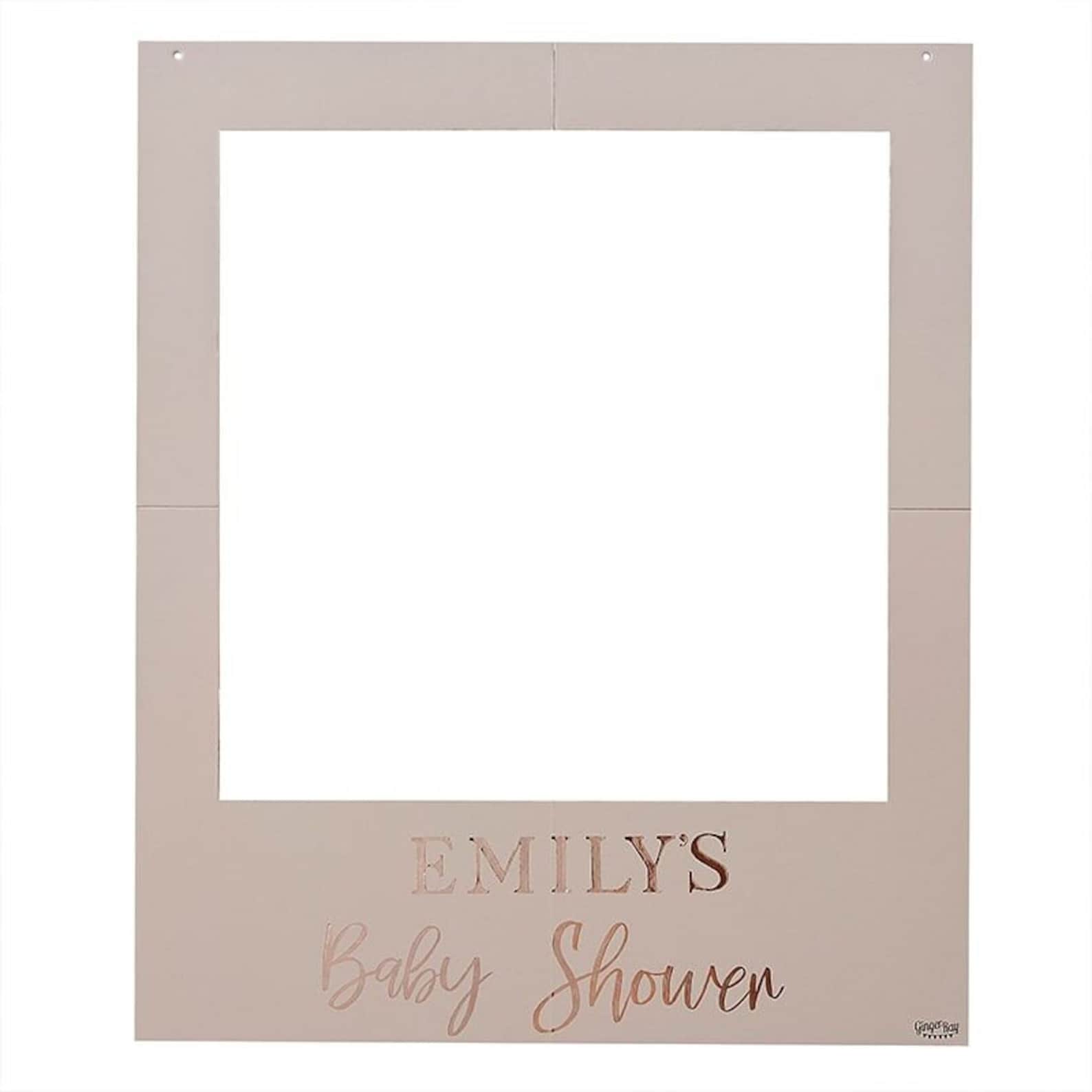 Customisable Baby Shower Photo Booth Frame Baby Shower Photo | Etsy