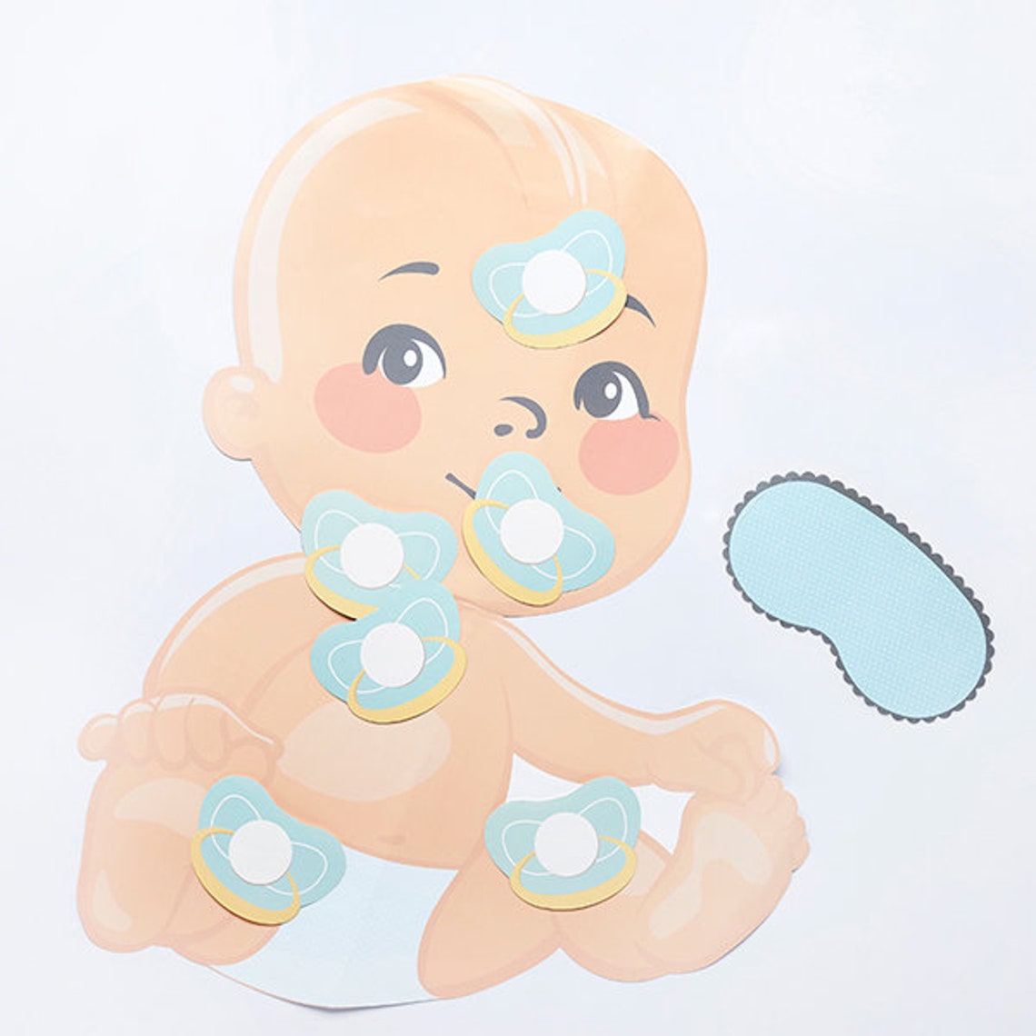 Baby Shower Game Pin the Dummy Game Baby Shower Activity | Etsy