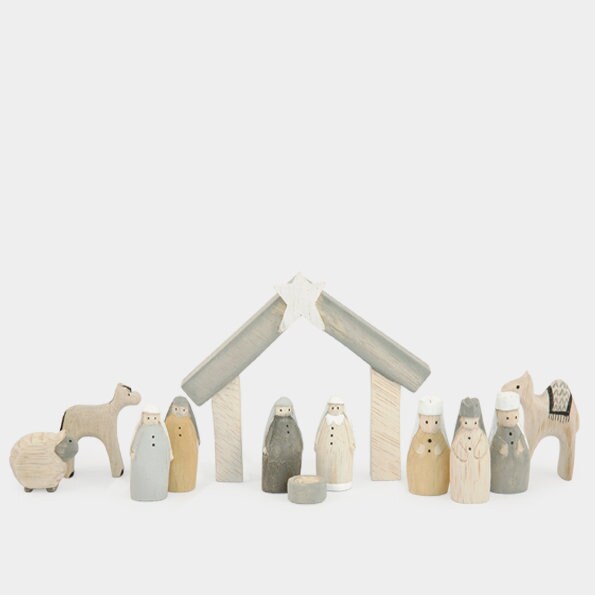 Wooden Nativity Set Christmas Keepsake Rustic Christmas - Etsy