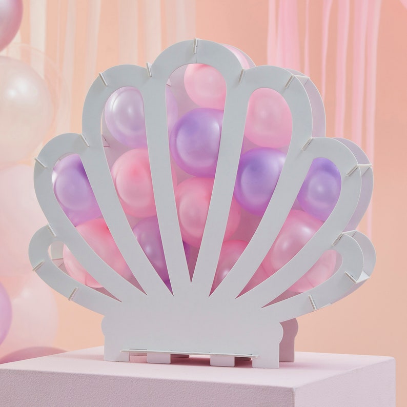 Mermaid Shell Balloon Mosaic Stand Kit Mermaid Birthday - Etsy