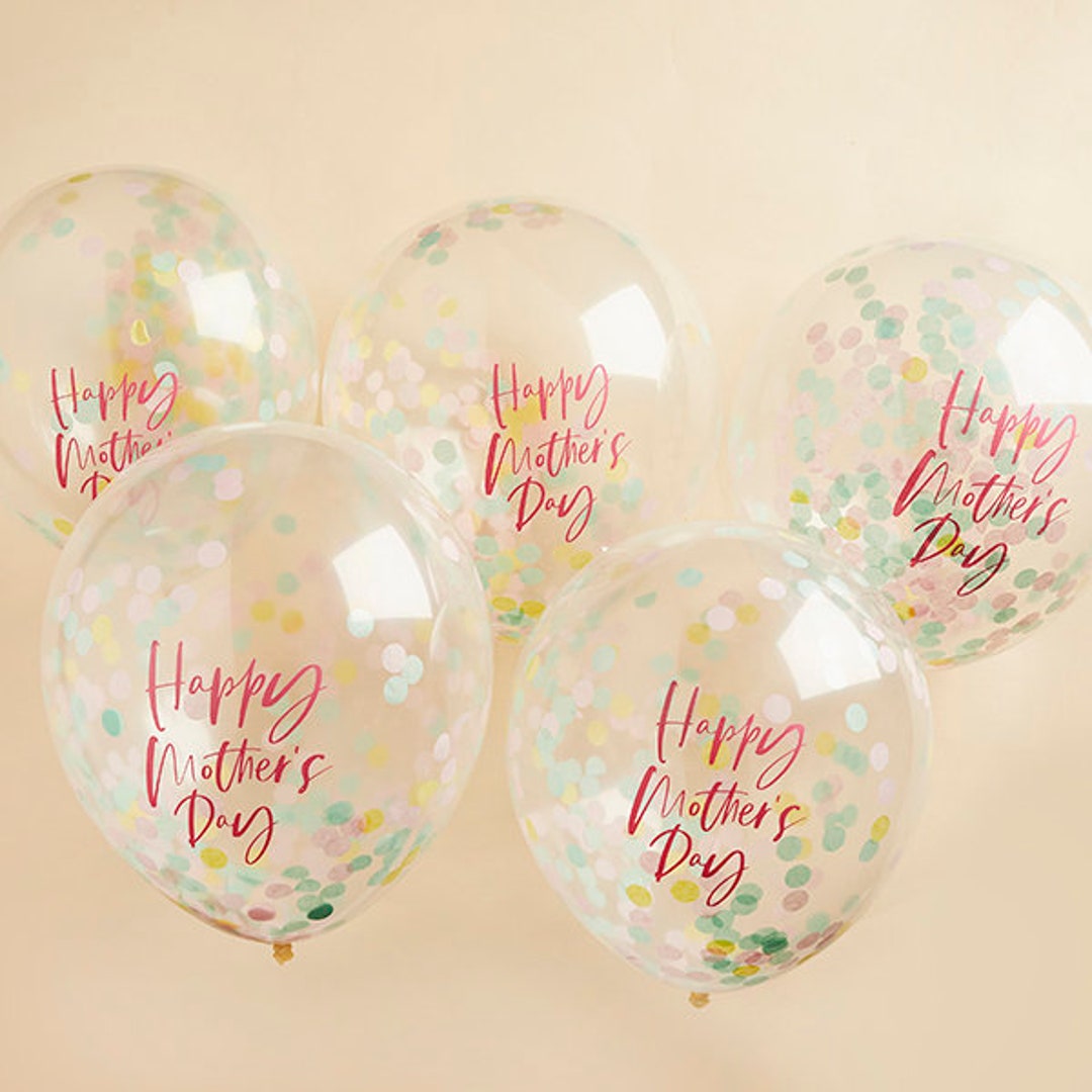 5 Happy Mothers Day Balloons, Mothers Day Bouquet, Mothers Day Decor ...
