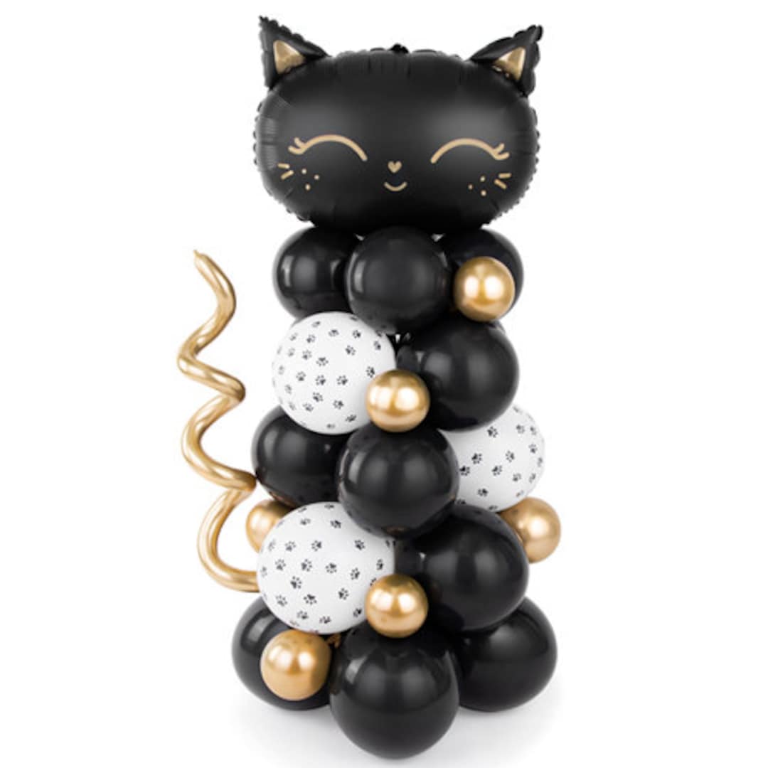 Kitty Cat Balloon Display, Kitty Cat Giant Balloon Tower, Kitty Cat ...
