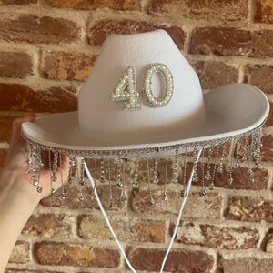 Birthday Cowboy Hat, 40fest, Festival Hat, Birthday Hat, Milestone ...