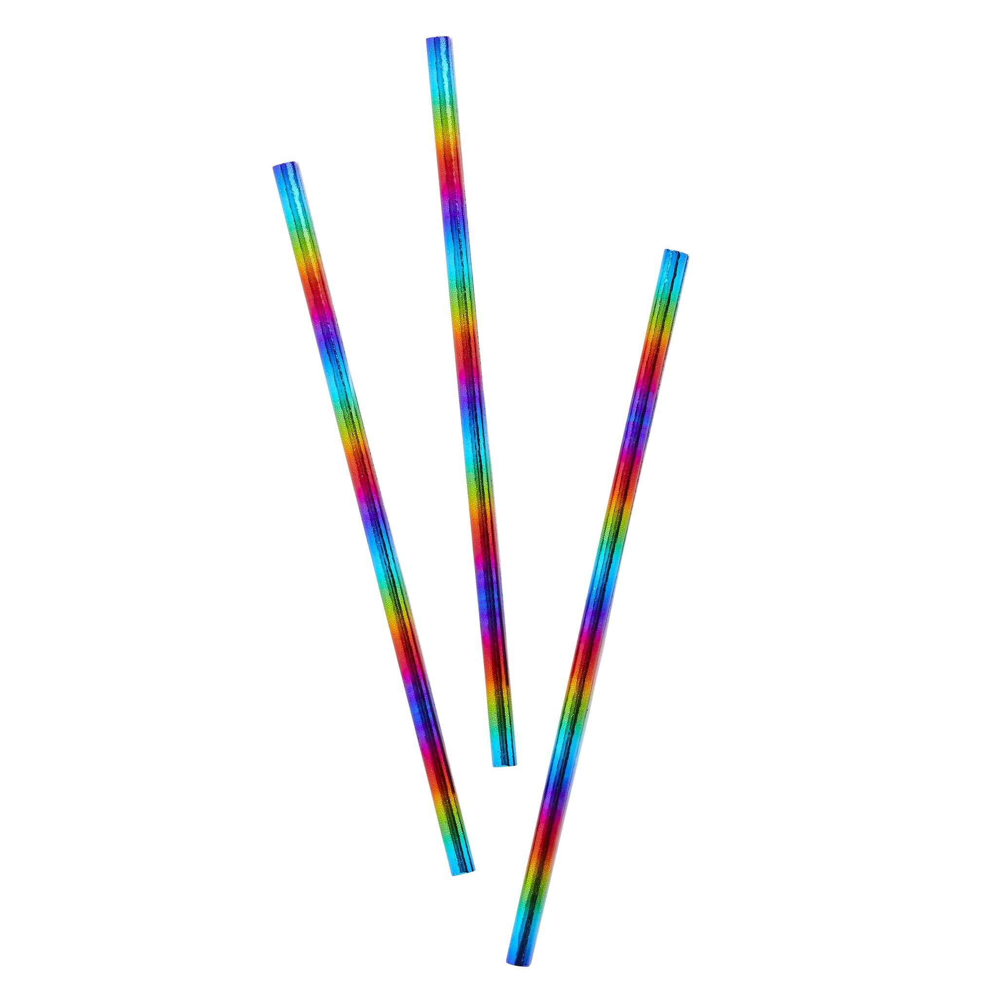 20 Rainbow Paper Straws Rainbow Party Straws Rainbow Party - Etsy