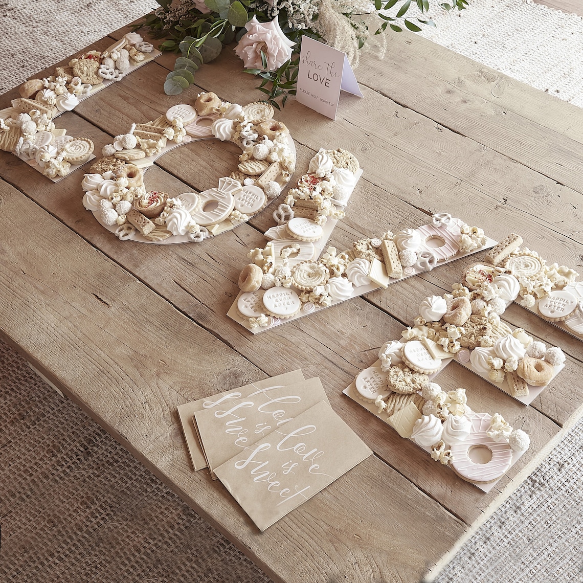 Love Wedding Grazing Board Kit Charcuterie Board Wedding - Etsy UK