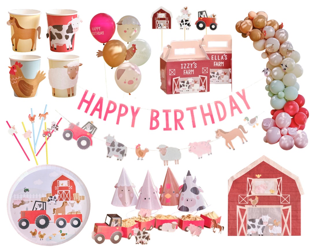Farm Animal Party Decorations, Farm Animal Party Supplies, Farm ...