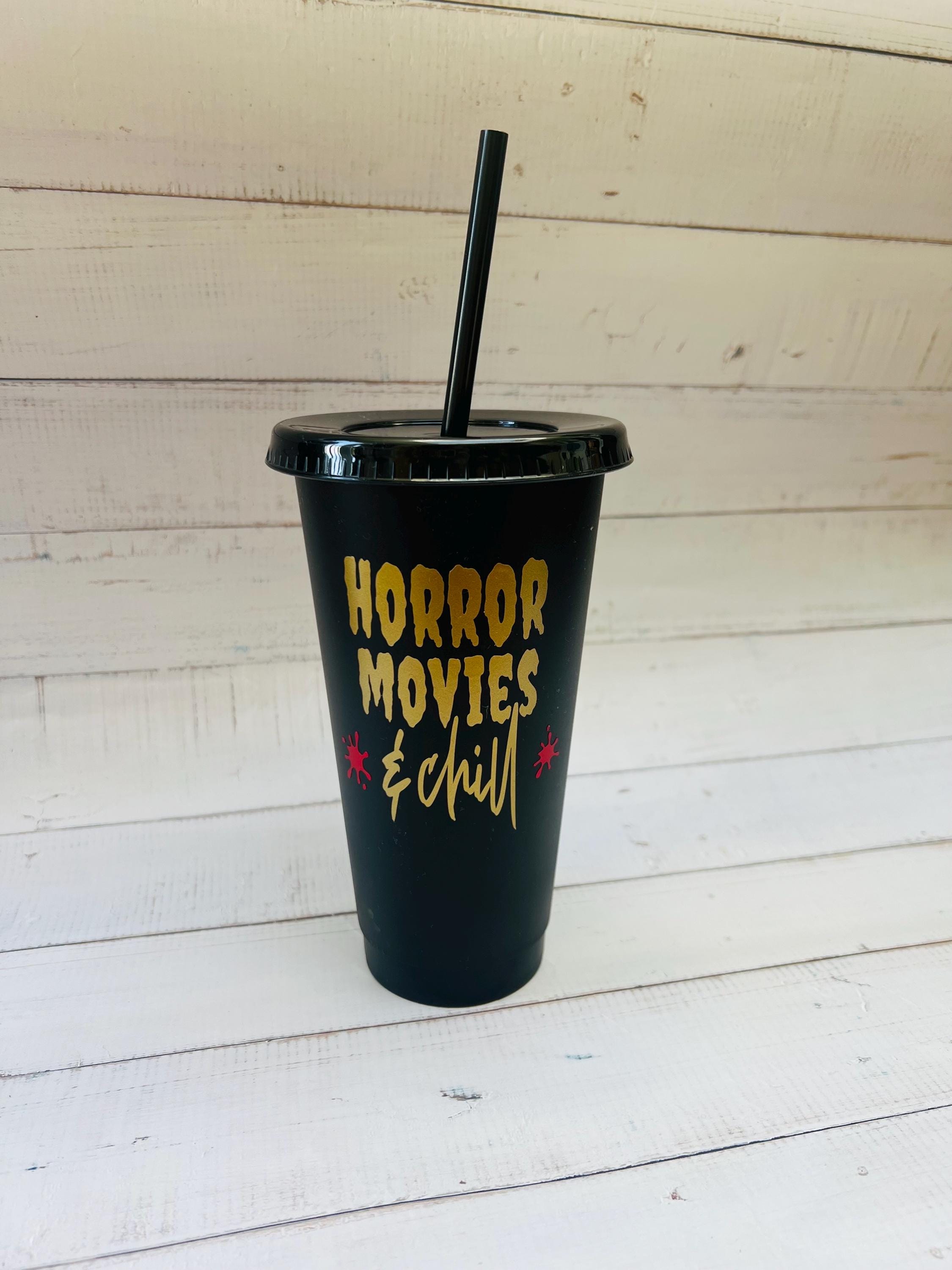 Horror Movie Personalised Tumbler, Horror Movie Popcorn Box, Horror ...