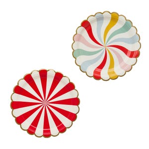 8 Circus Party Plates, Circus Theme Birthday Party, Paper Plates ...