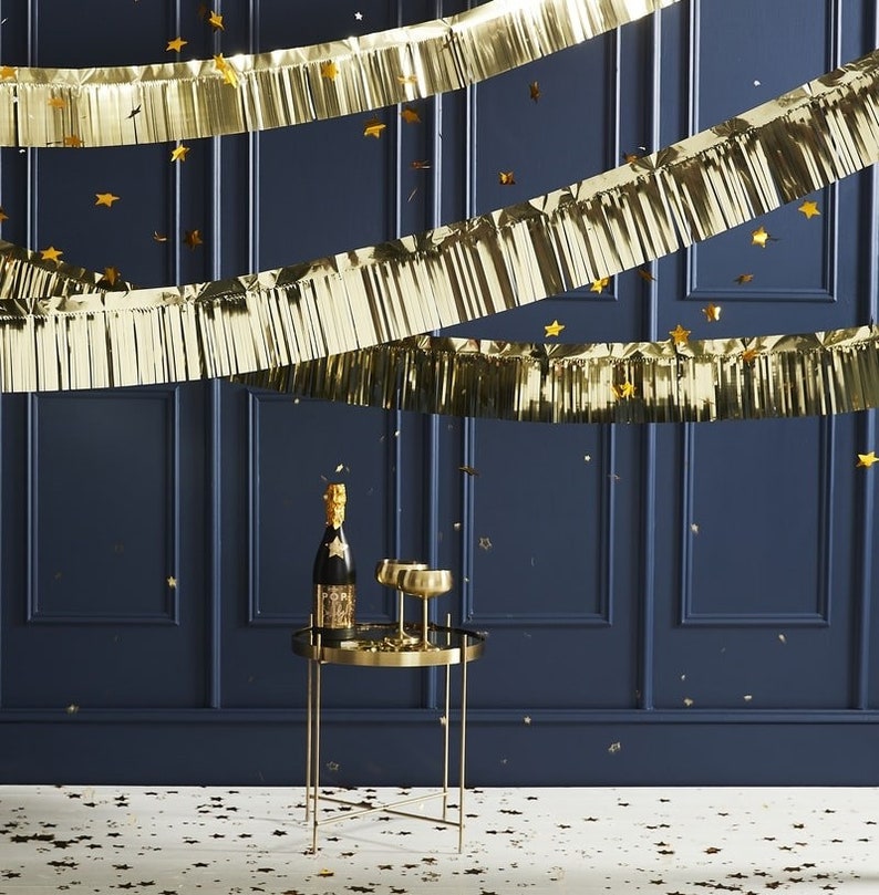 Gold White Tassel Backdrop Garland Gold Fringe Curtain Gold - Etsy