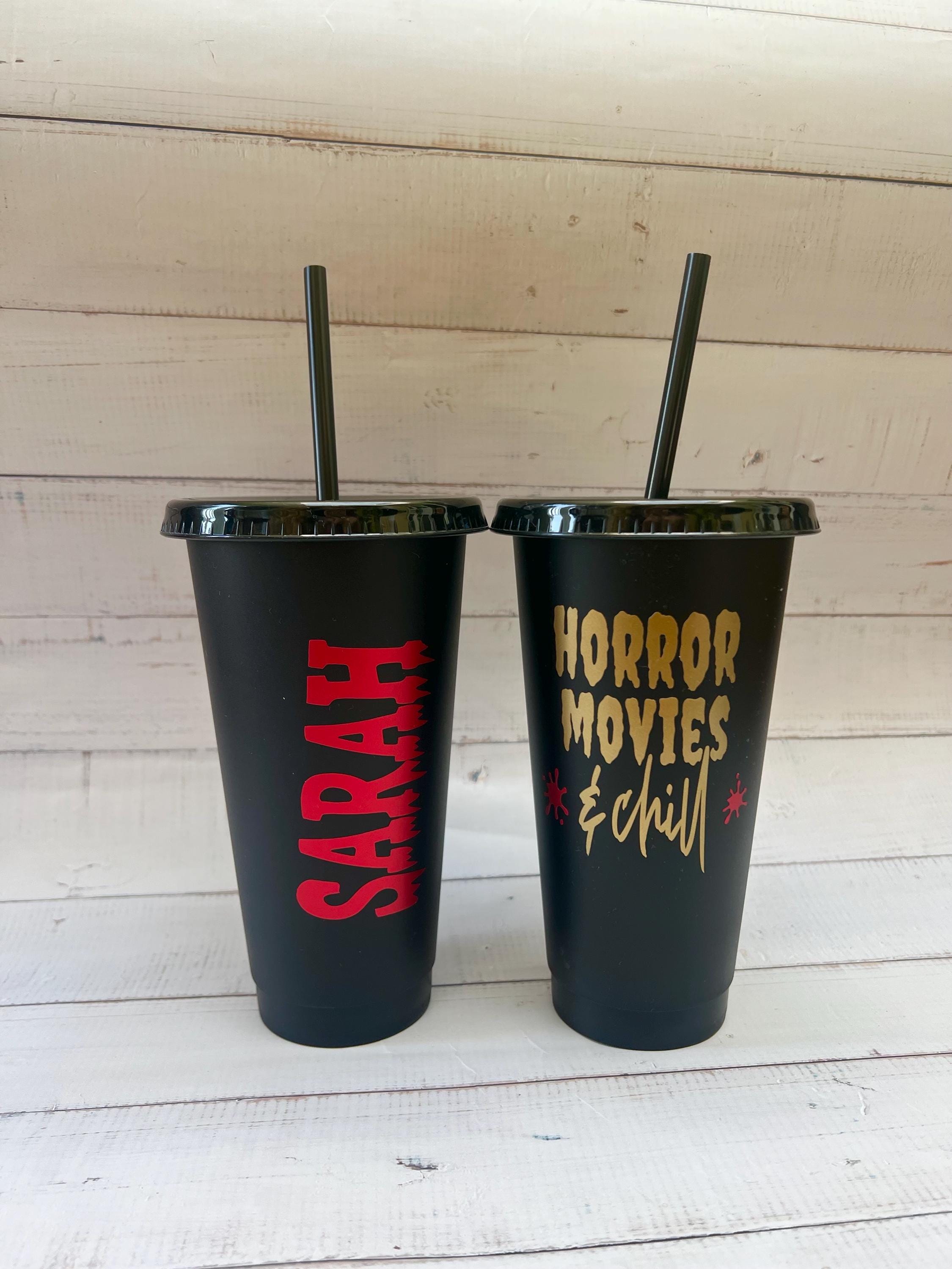 Horror Movie Personalised Tumbler, Horror Movie Popcorn Box, Horror ...