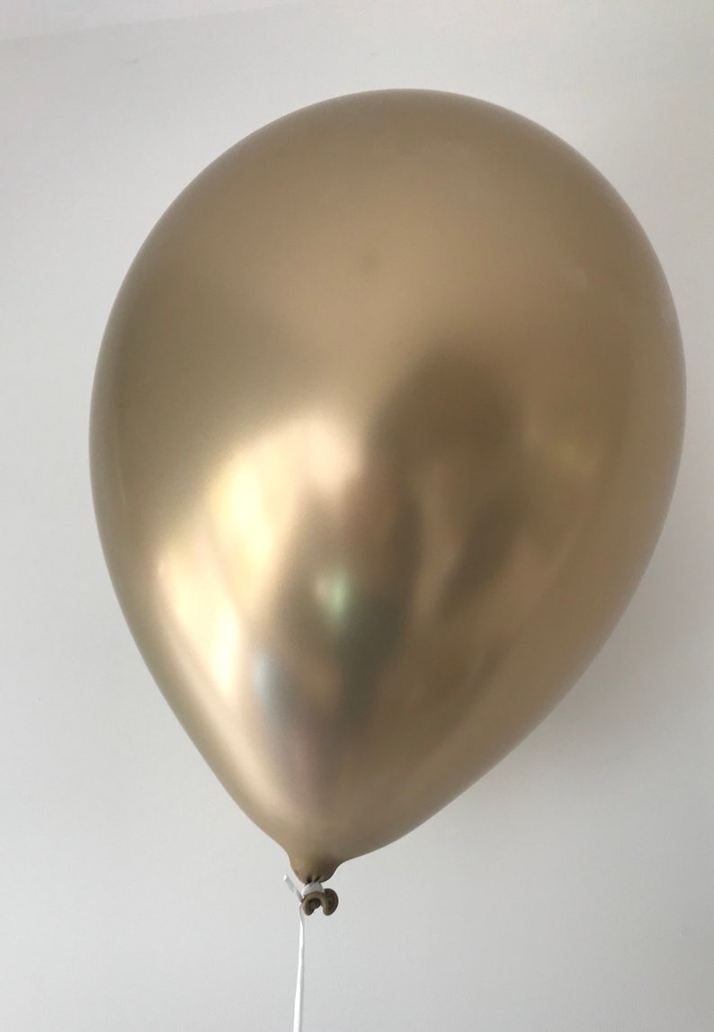 5 Gold Chrome Balloons Chrome Metallic Balloons Gold - Etsy