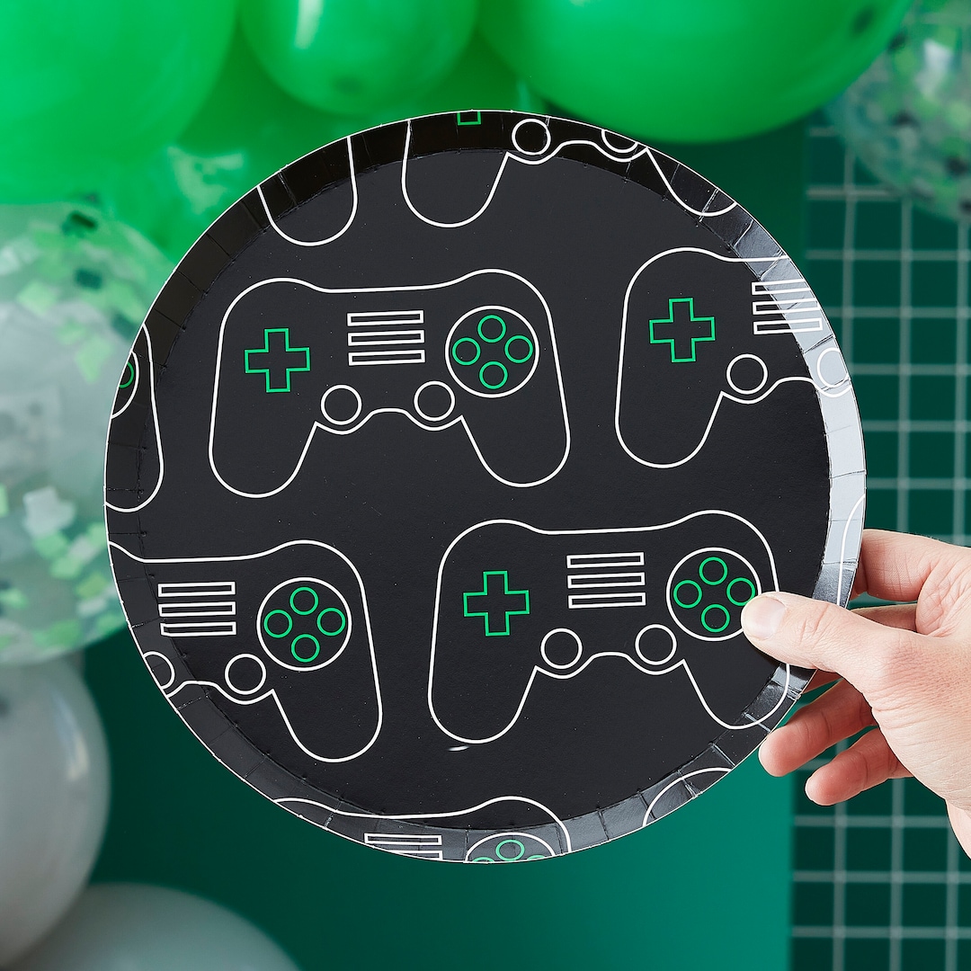 8 Video Game Party Plates, Video Game Party Plates, Video Game Party ...