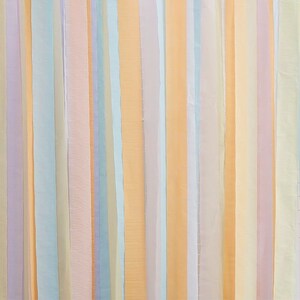 Pastel Rainbow Streamers Backdrop, Pastel Crepe Paper Streamers ...
