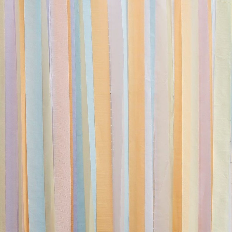 Pastel Rainbow Streamers Backdrop Pastel Crepe Paper - Etsy