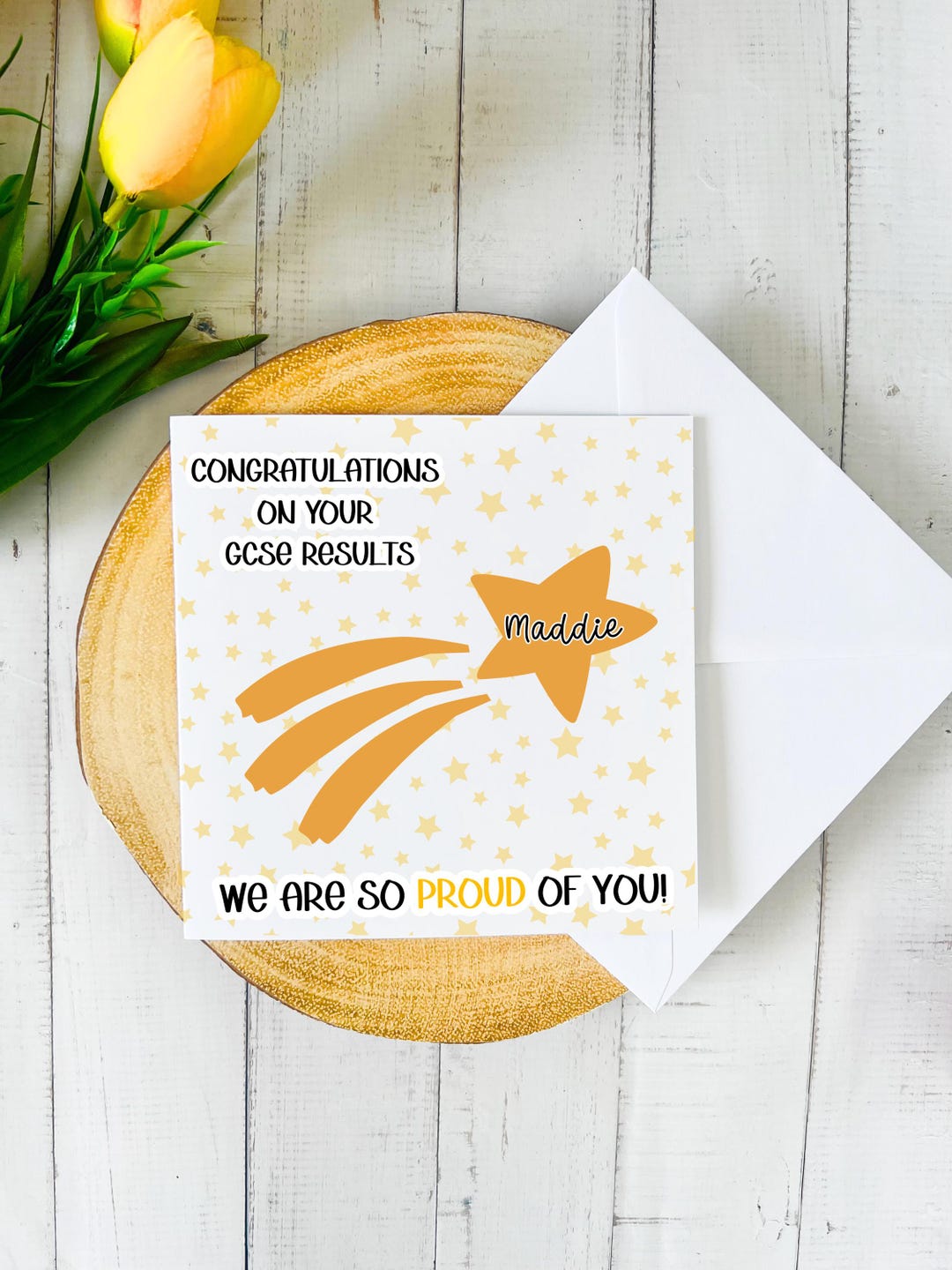 Personalised GCSE Results Card, GCSE Congratulations Card, Exam Results ...