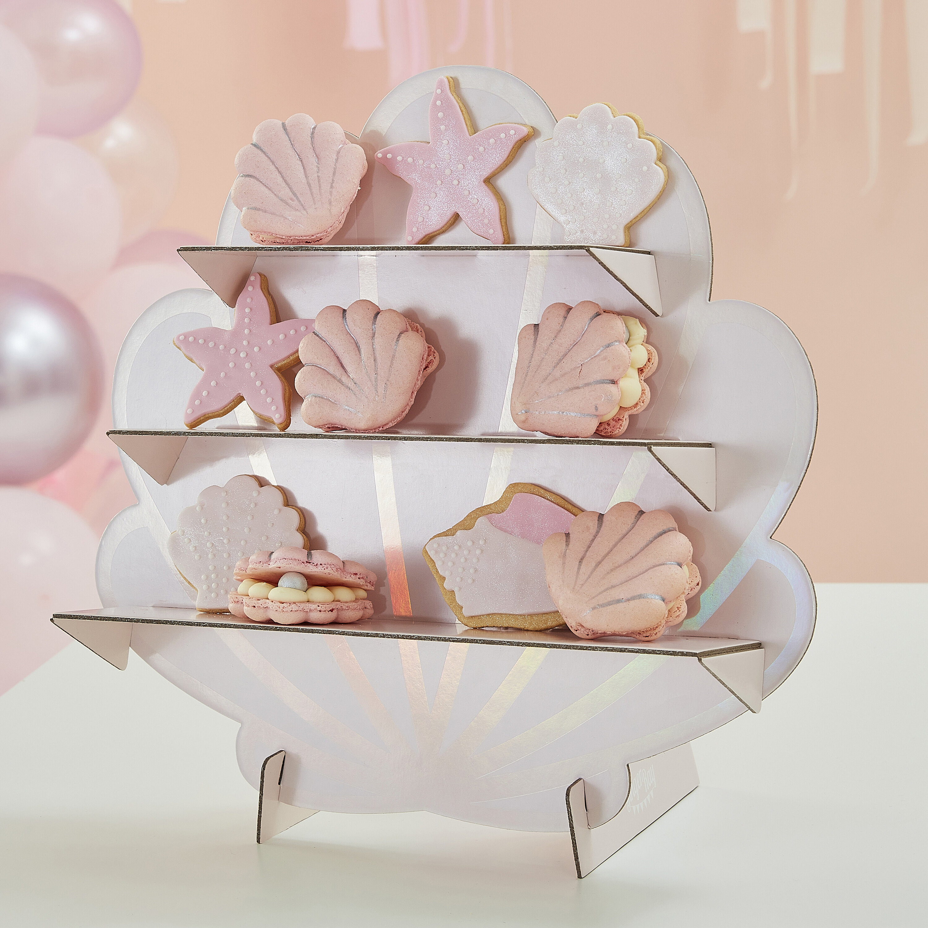 Seashell Cupcake Tower
