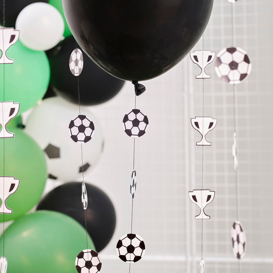 5 X Football Balloon Tails, Soccer Ball Balloon Tails, Football Party ...