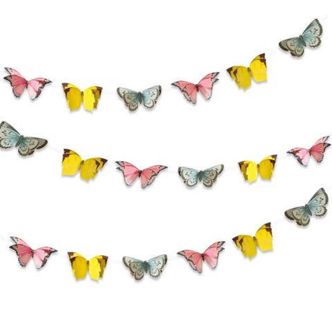 Butterfly Party Bunting Butterfly Banner Butterfly Garland - Etsy UK