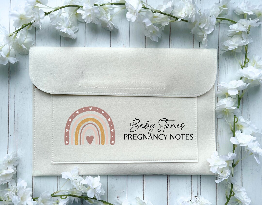 Personalised Maternity Notes Folder, Pregnancy Gift, Pregnancy Notes ...