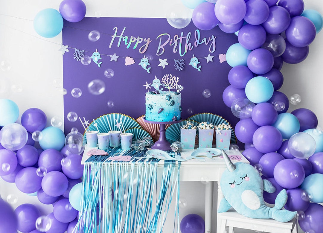 Narwhal Party Decorations, Under the Sea Party Decorations, Narwhal ...