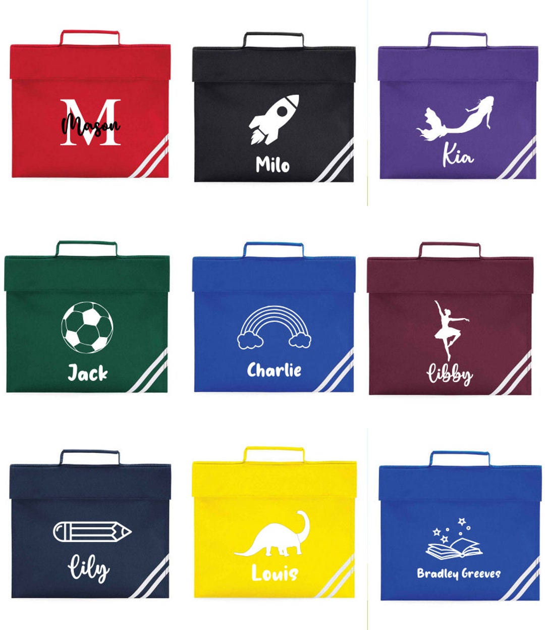 Personalised School Book Bag, Back to School Gift, First Day of School ...